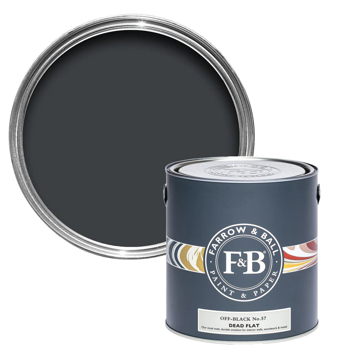 Farrow & Ball Paint - Off-Black No. 57 | Kathie Jordan Design