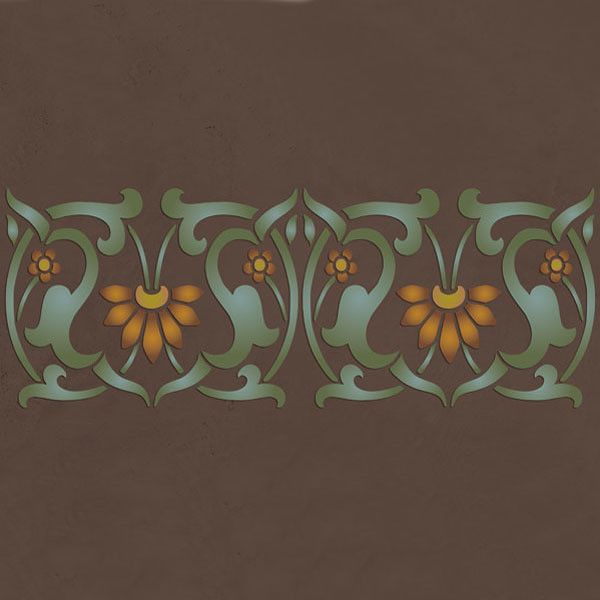 Arabesque Border Stencil | Kathie Jordan Design