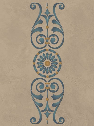 Napoleon Panel Stencil | Kathie Jordan Design