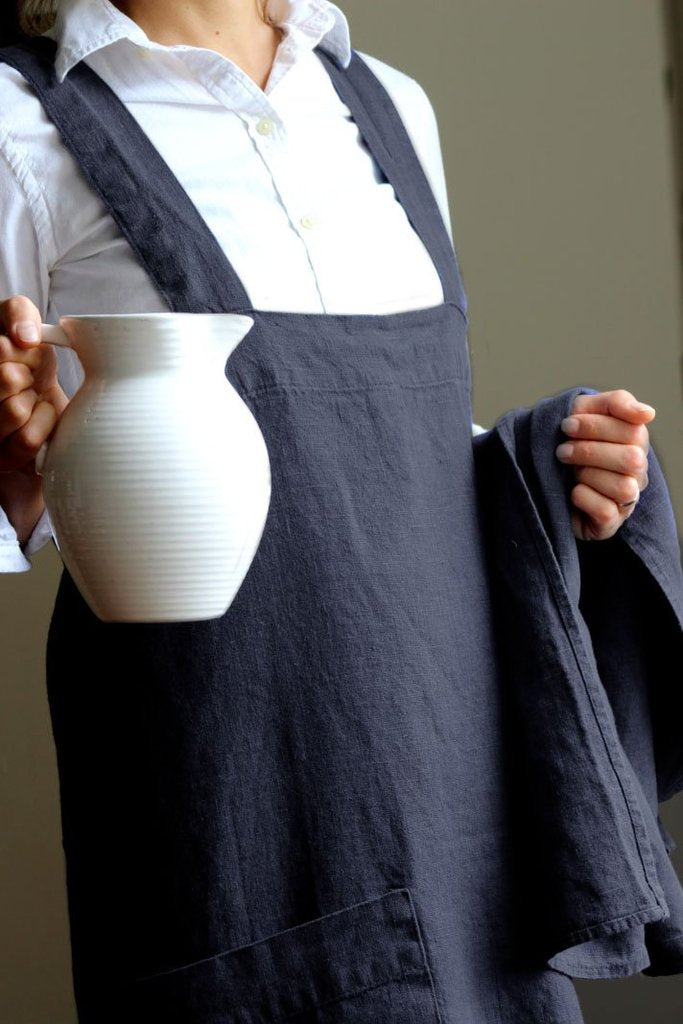 Seville Adjustable Linen Apron - Choice of 7 Colours | Kathie Jordan Design