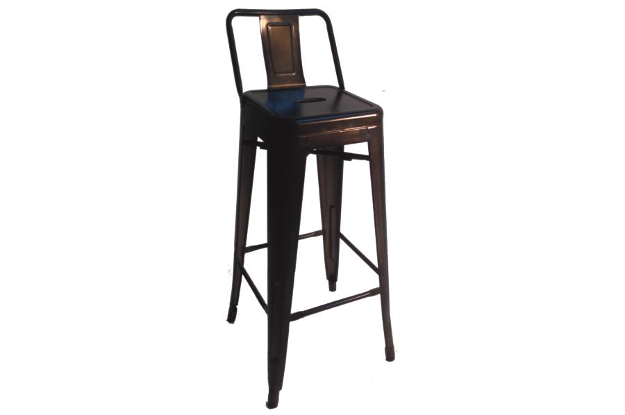Tiffany Counter / Bar Stool Steel with Gunmetal Legs | Kathie Jordan Design